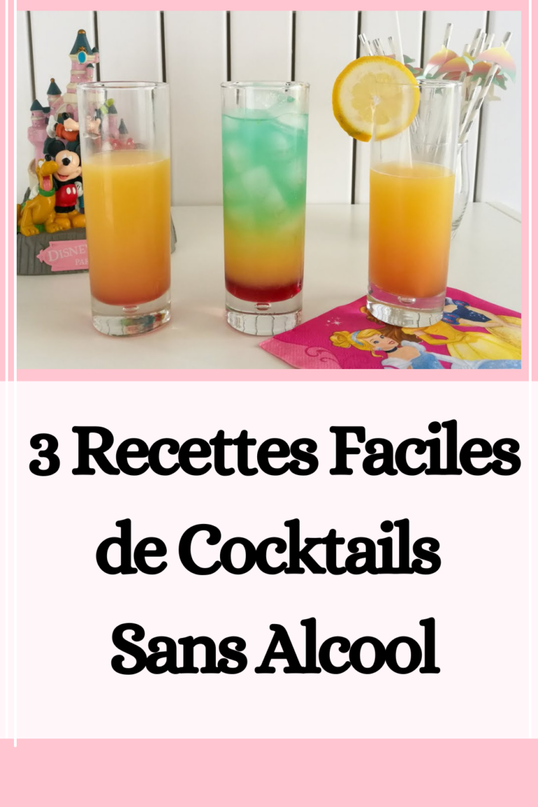 3 Recettes Faciles de Cocktails Sans Alcool